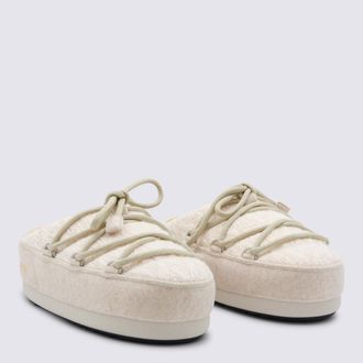 Moon Boot Womens Flat Shoes White Sand _cover Tex Le Sole El