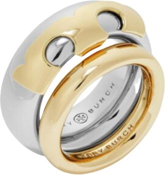 Tory Burch Femme, Accessoires, Jaune, Taille: S Essential Ring Set