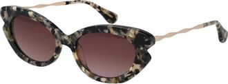 Scotch & Soda Femme, Accessoires, Multicolore, Taille: ONE Size Cat Eye Acetate Lunettes de soleil