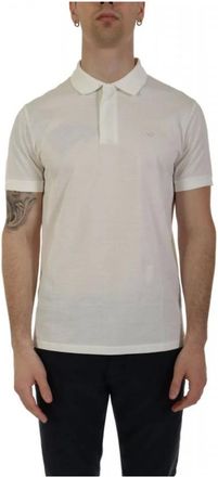Emporio Armani Homme, Tops, Blanc, Taille: M Polo Logo