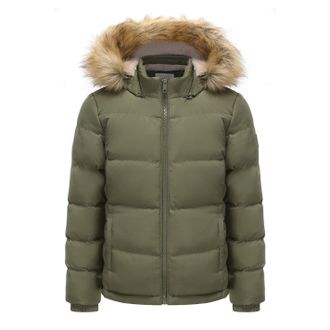 SoulCal&Co SoulCal - Bubble Steppjacke f&uuml;r Damen (Khakigr&uuml;n)