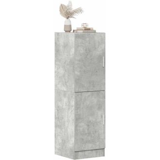 vidaXL Vidaxl - Armoire de cuisine gris b&eacute;ton 38x41,5x131,5 cm bois ing&eacute;nierie