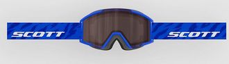 Scott Shield Pro Junior Blue/White Kids Goggle silver chrome s2