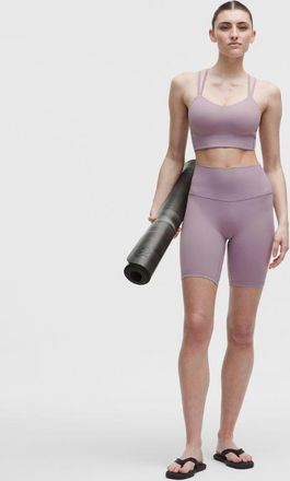 lululemon Short Align taille haute pour Femmes - 20 cm - Violet/Pastel - Taille 10