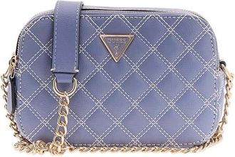 Guess sac &agrave; &eacute;paule bandouli&egrave;re Giully II Camera Bag Grey Blue bleu gris