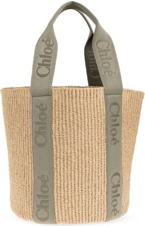 Chlo&eacute; Femme, Sacs, Beige, Taille: ONE Size Woody Large Shopper Bag