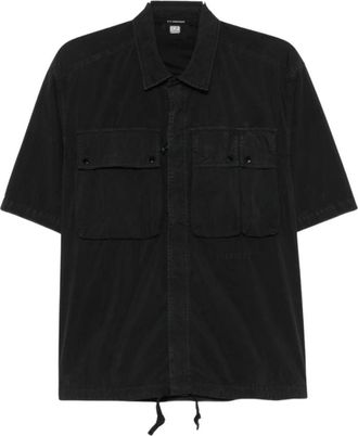 C.P. Company C.p. Company, Homme, Chemises, Noir, Taille: XL Chemise &agrave; manches courtes