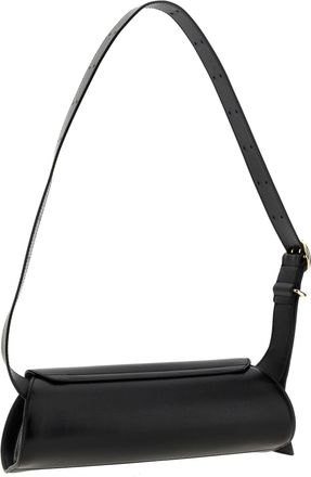 Jil Sander Cannolo Shoulder Bag - Black
