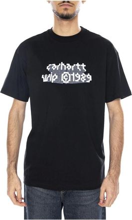 Carhartt Work in Progress Homme, Tops, Noir, Taille: S Tetra T-Shirt
