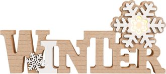 BESPORTBLE Winter Schriftzug - Xmas Schriftzug Merry Christmas Deko Weihnachten F&uuml;hrte Holzschild Winter Brief Lichter Zeichen Leuchten Alphabet Buchstaben Batte