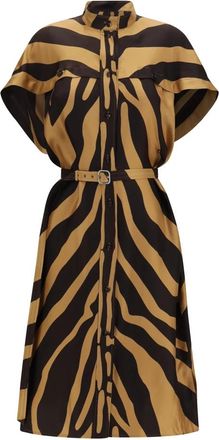 Ferragamo Twill Hemdkleid - - Dresses - Damen - Braun - S