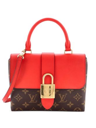 Louis Vuitton Locky Handbag Monogram Canvas with Leather BB satchel - Marron