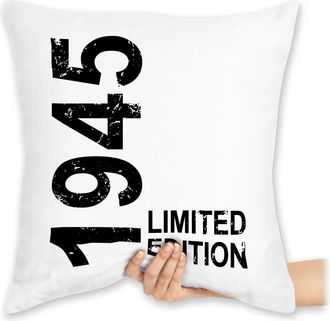 Shirtracer Kissen 40x40 Zierkissen - Limited Edition 1945 I 80. Geburtstag Geschenk 80. Geburtstag Geschenkideen zum 80 j&auml;hrigen I 80 Jahre I Achtzigster I 80er 