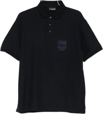 Emporio Armani Homme, Tops, Noir, Taille: 2XL Polo