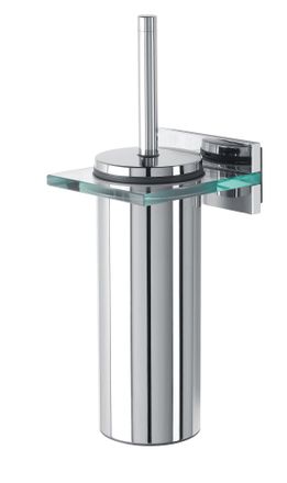 Tiger 264930346 Safira WC-B&uuml;rstengarnitur mit Glashalter, chrom