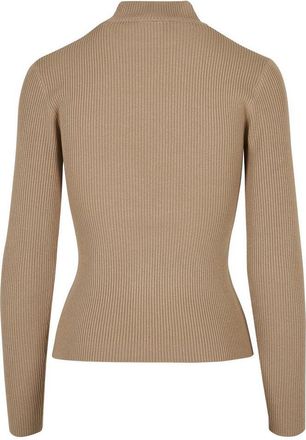 Urban Classics Longsweatshirt Urban Classics Damen Ladies Rib Knit Turtelneck Sweater (1-tlg)