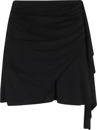 Iro Iro, Femme, Jupes, Noir, Taille: 36 FR Wesia Draped Mini Skirt
