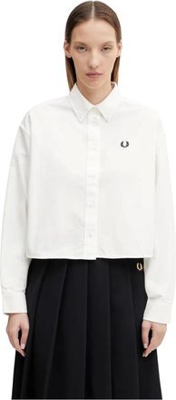 Fred Perry Damen, Blusen & Hemden, Wei&szlig;, SGr&ouml;&szlig;e