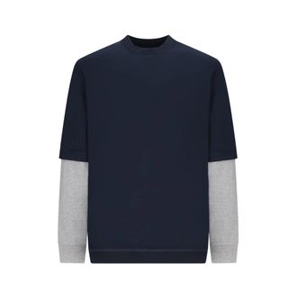 Darkpark Troy Double Colour Sleeve Tee - - Sweatshirts & Hoodies - Herren - Blau - XL