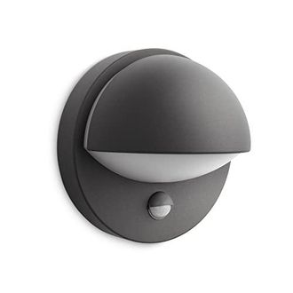 Philips myGarden June Wandau&szlig;enleuchte mit Bewegungsmelder, 12W, ohne Leuchtmittel, anthrazit