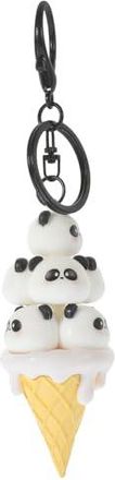 FOMIYES Porte-Cl&eacute;s D&eacute;coratif en PVC Forme Panda Glace Pendentif Animal Cr&eacute;atif Accessoire Suspendu pour Paquet et Cl&eacute; Pr&eacute;sent Original et Multifonctionnel D&eacute;c