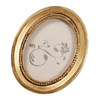 Cabilock Vintage Bilderrahmen Echte Kunstharz Verarbeitung Ovaler Retro Fotorahmen F&uuml;r Wand Und Tischdekoration