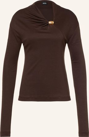 HUGO BOSS Longsleeve Edonya braun