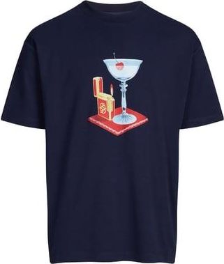 Dr&ocirc;le de Monsieur T-shirt imprim&eacute; &agrave; col rond en coton