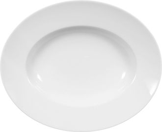 SELTMANN WEIDEN Pastateller oval 32 cm Lukullus Weiss Uni 00006