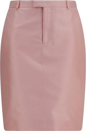 Gucci Womens Skirt Silk Faille Hopeful Pink