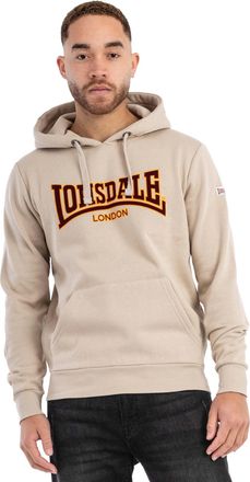 Lonsdale Herren Kapuzensweatshirt schmale Passform Hooded Classic LL002, Sand, XXL