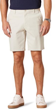 Amazon Essentials Herren 23 cm Lange Stretch-Chinohose mit schmaler Passform, Stone, 38W