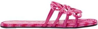 Loewe Paulas Ibiza - Mules Petal Anagram en toile brod&eacute;e