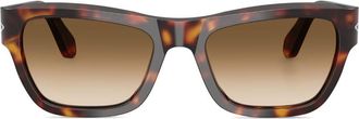 Persol lunettes de soleil à monture carrée - Marron