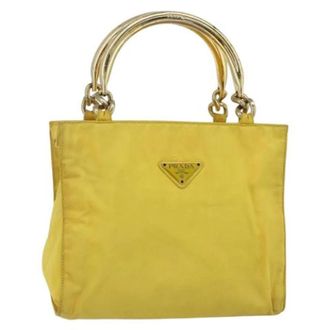 Prada Pre-owned Nylon Handbag - - Pre-owned - Damen - Gelb - ONE SIZE