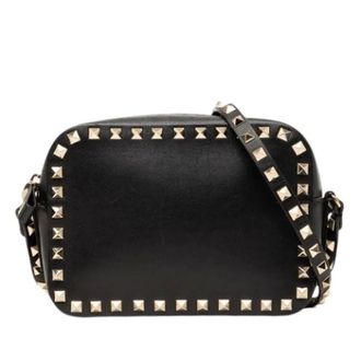 Valentino Sac bandouli&egrave;re clout&eacute; doccasion - Femme - Pre-owned - Noir - Taille: ONE Size
