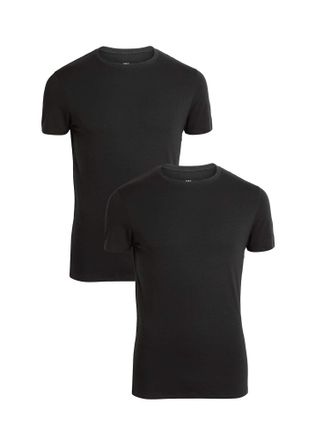 Marks and Spencer 2Er-Pack Thermo-Kurzarmoberteile Mit Heatgen-Technologie F&uuml;r Leichte W&auml;rme Herren Schwarz XL