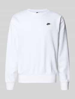 Nike Sweatshirt mit Label-Stitching und Rundhalsausschnitt