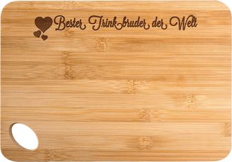 Mr. & Mrs. Panda Bambus - Schneidebrett Trinkbruder - Geschenk, Herz Liebe Verliebt Dankesch&ouml;n Geburtstag Bester Beste Bedanken, Fr&uuml;hst&uuml;cksbrett