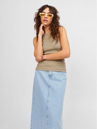 Jack & Jones Top 12224661 Beige Rib Fit