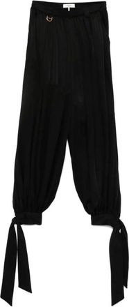 Chlo&eacute; Femme, Pantalons, Noir, Taille: 38 FR Pantalon noir avec ceinture &eacute;lastique et d&eacute;tails dor&eacute;s