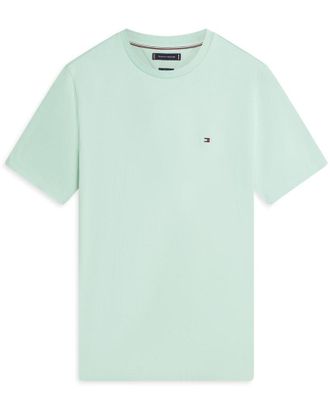 Tommy Hilfiger Softes T-Shirt mit kleiner Logo-Stickerei, Regular Fit in