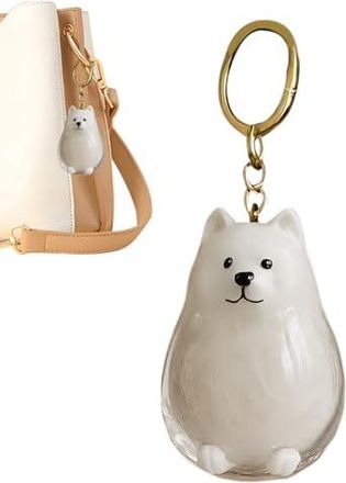 Generic Porte-clés de rangement pour poils danimaux de compagnie | Boîte de rangement commémorative pour sac à main | Pendentif portable pour femme, quotidien