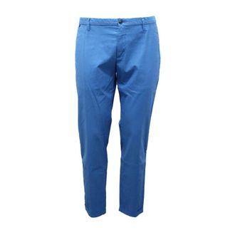 AT.P. CO Slim Fit Hose mit Umschlag am Saum - - Trousers - Herren - Blau - XL