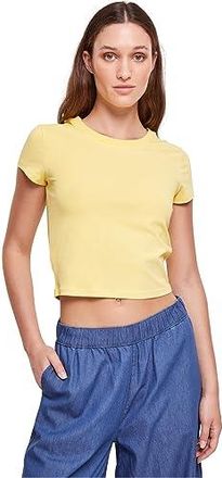 Urban Classics Ladies Stretch Jersey Cropped Tee, T-Shirt Femme, Vintagesun