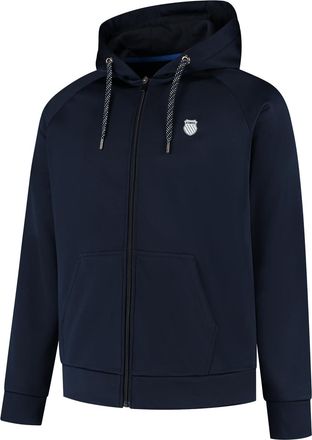K-Swiss Hypercourt Sweat Cardigan 2 - Navy | Herren Performance Tennis/Padel Hoodie-Jacke