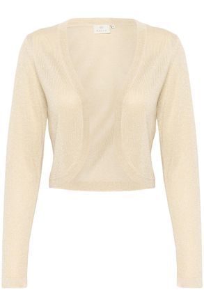 Kaffe Bolero KAankra Damen Bolero Festlich J&auml;ckchen mit Langarm Kurze Strickjacke XXL, Sand Dollar