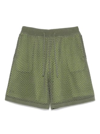 Kenzo short à design perforé - Vert