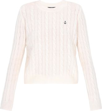 Dreimaster Dreimaster Pullover Frauen cremefarben