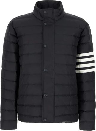 Thom Browne Homme, Vestes, Bleu, Taille: L Hooded Down Jacket